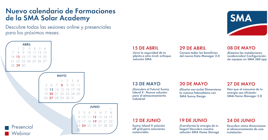 SMA Solar Academy nuevos cursos | SMA Ibérica